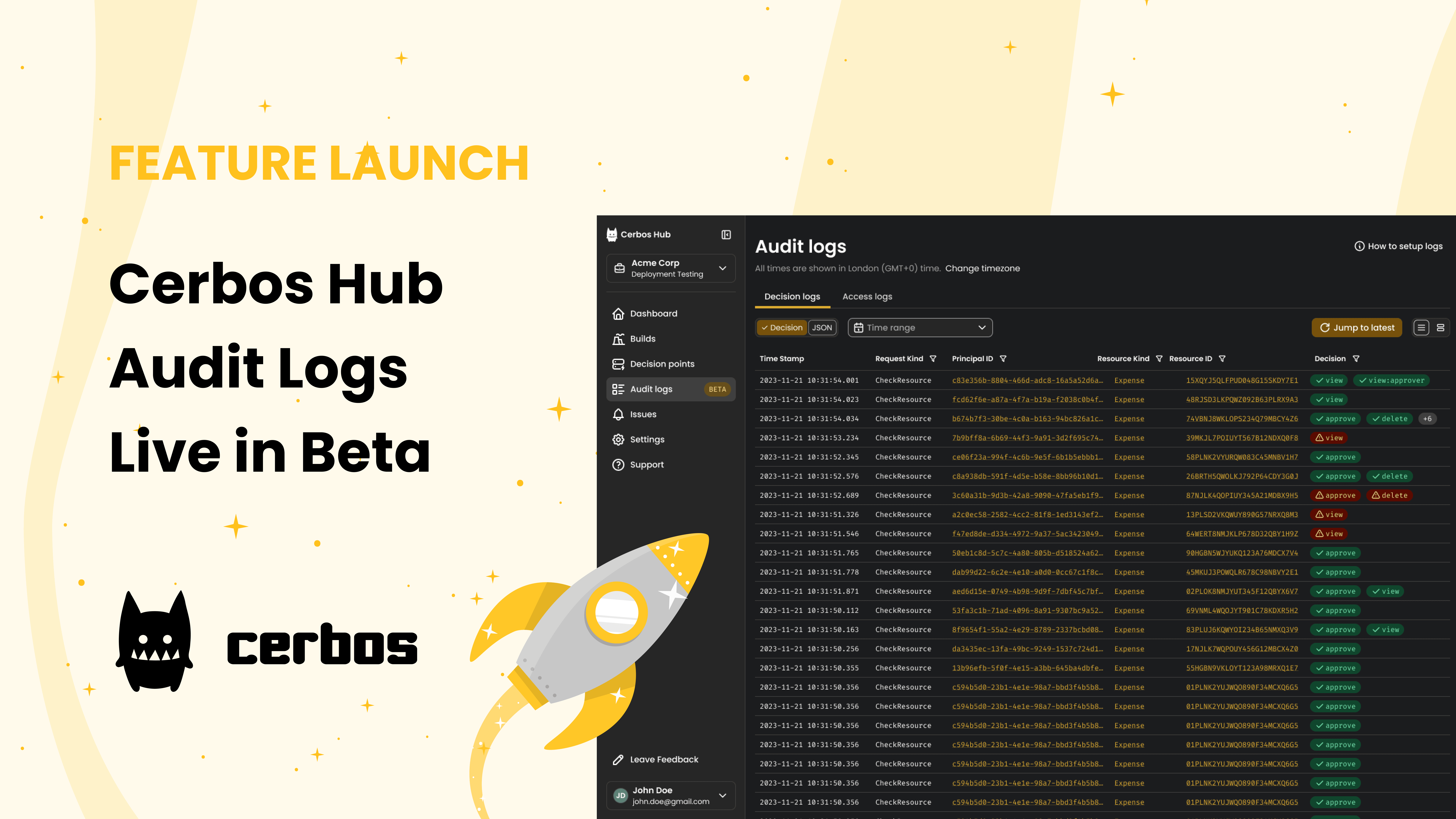 Cerbos Hub Audit Logs Live in Beta | Cerbos