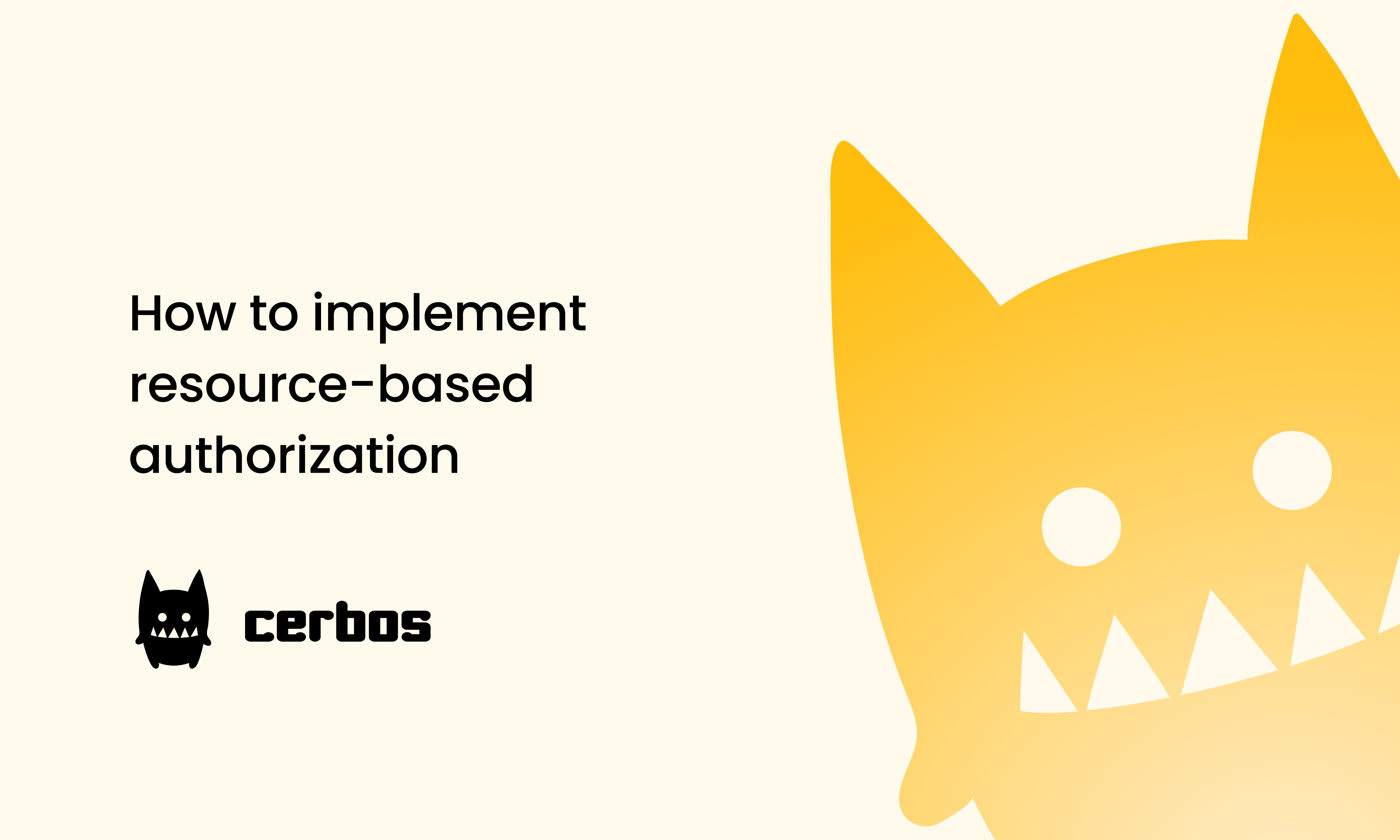 How to Implement Resource-Based Authorization | Cerbos