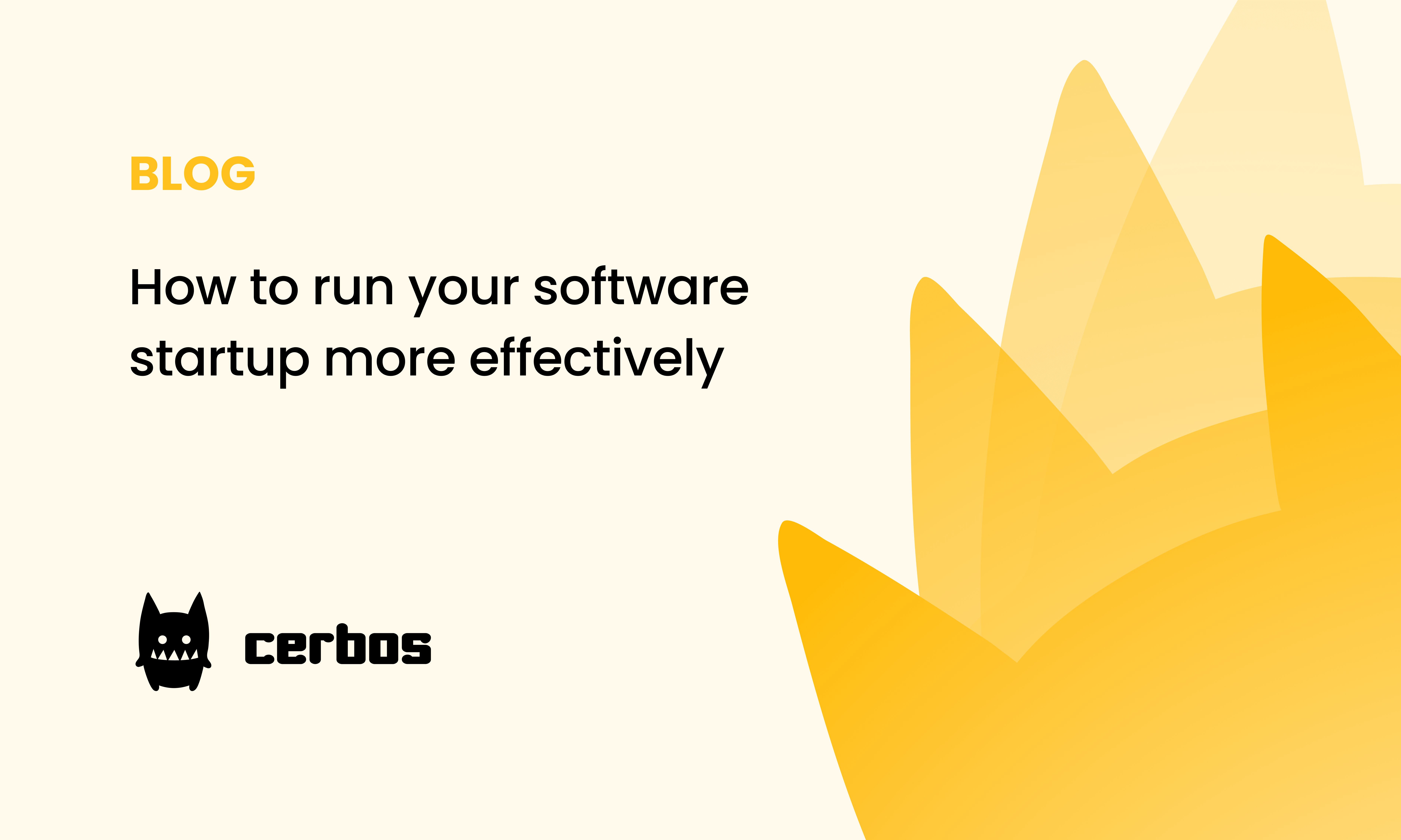How to Run Your Software Startup More Effectively | Cerbos