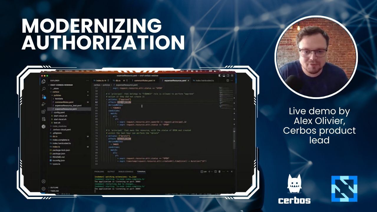 Cloud Native Live Modernizing Authorization Cerbos